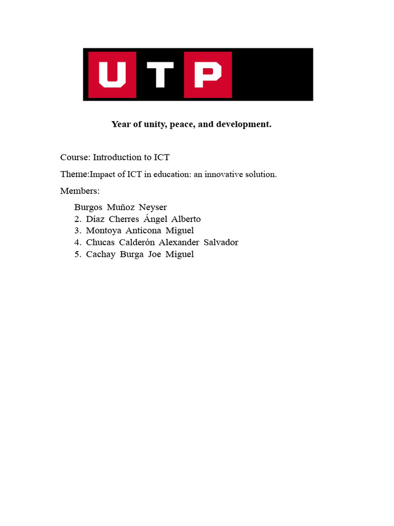 FINAL PROJECT (Report) - Introduction To ICT Report 2.0 | PDF ...