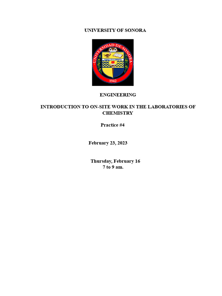 Practice 4 Identification of Metals by Flame Test | PDF | Emission ...