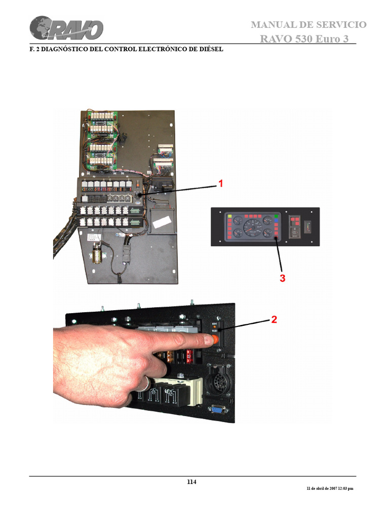 Diagnóstico EDC RAVO 530 Euro 3 | PDF | Inyección de combustible ...