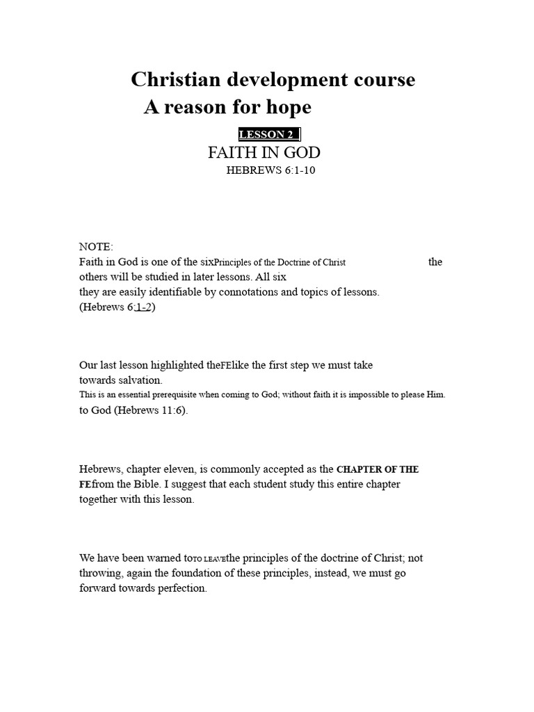 Page 2 Christian Development Course | PDF | Justification (Theology ...