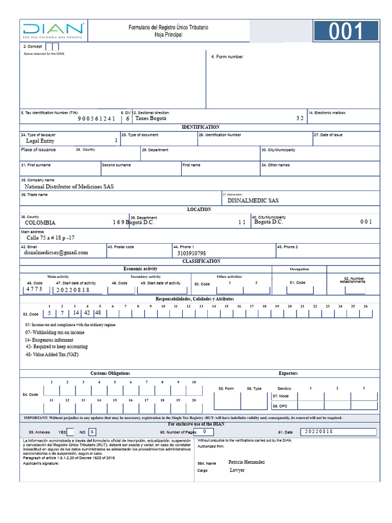 SAS model rut | PDF | Identity Document | Taxes