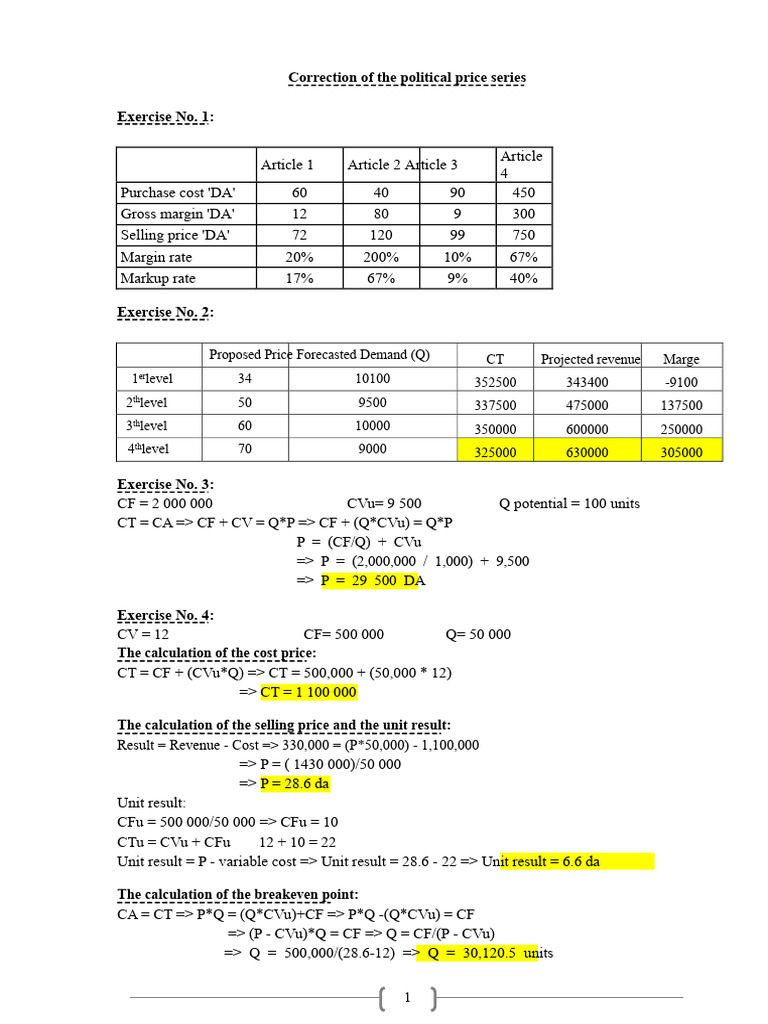 Corrected Series Price Policy | PDF | Financial Markets | Pricing