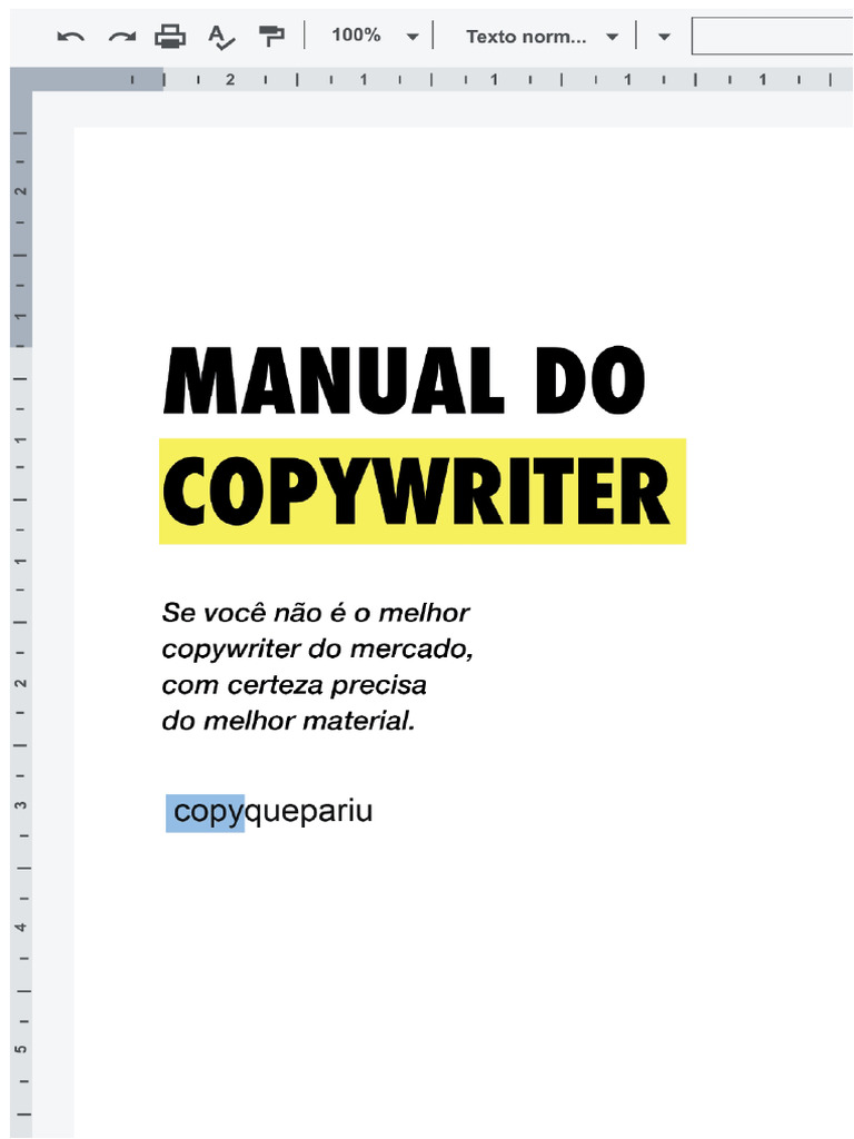 Manual Copywriter 20 - Compressed | PDF