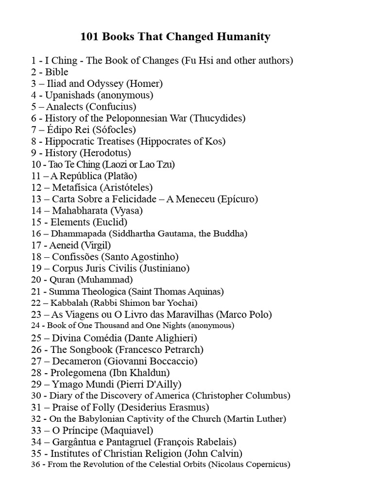 101 Books | PDF | Laozi