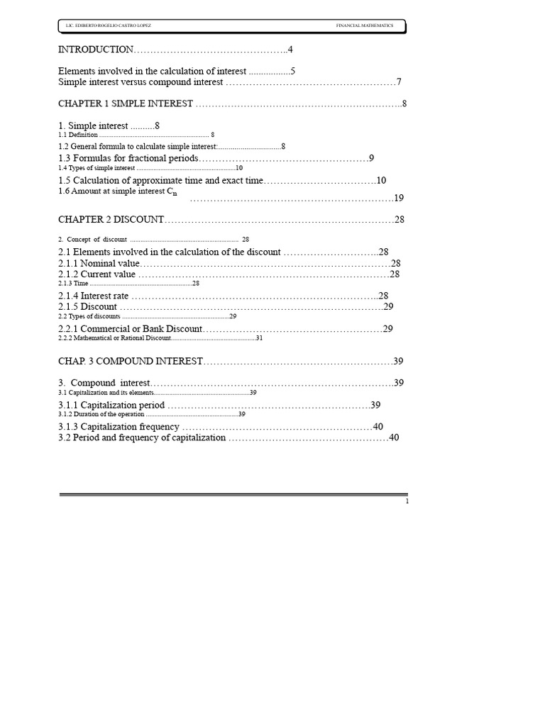 Mat Fin - 1 | PDF | Interest | Compound Interest