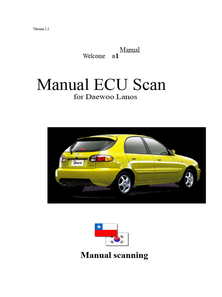 Daewoo Lanos ECU Manual Scan Guide | PDF | Throttle | Clutch
