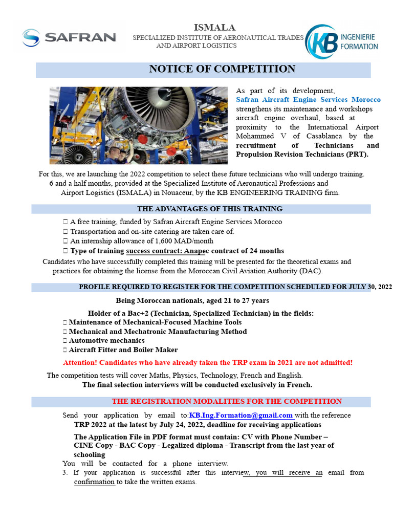 Competition Notice | PDF | Aviation | Transport