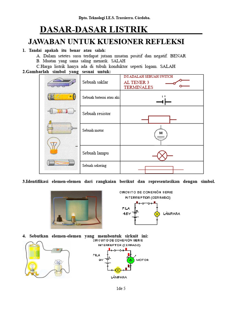 Dasar-Dasar Listrik dan Sirkuit Elektrik | PDF