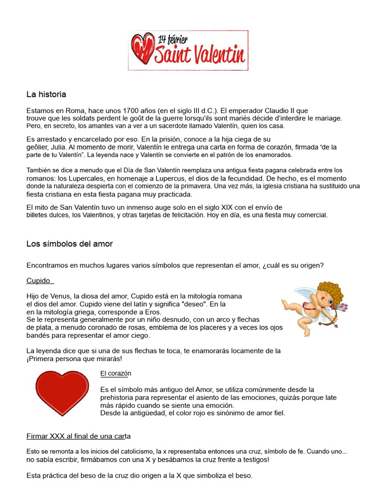 San Valentín Comprensión Escrita Texto Preguntas Comprensión - 86709 ...