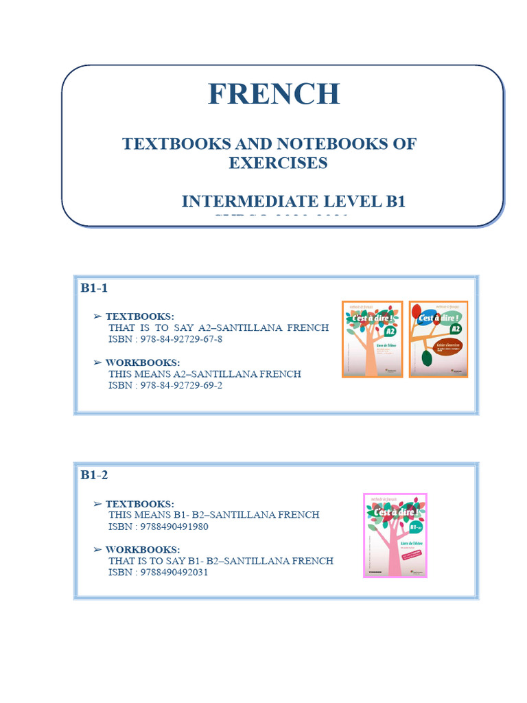 20-21-textbooks-FRENCH | PDF