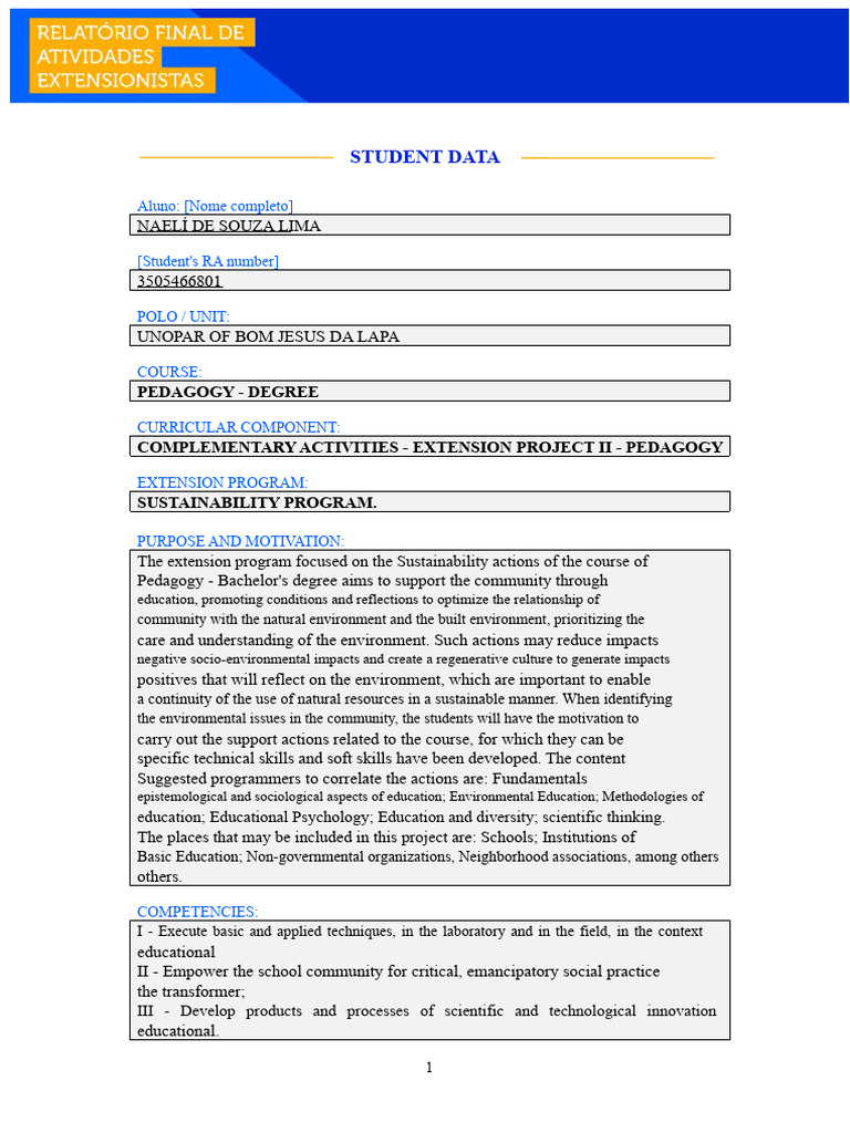 Extension Project Ii Pdf Knowledge Pedagogy