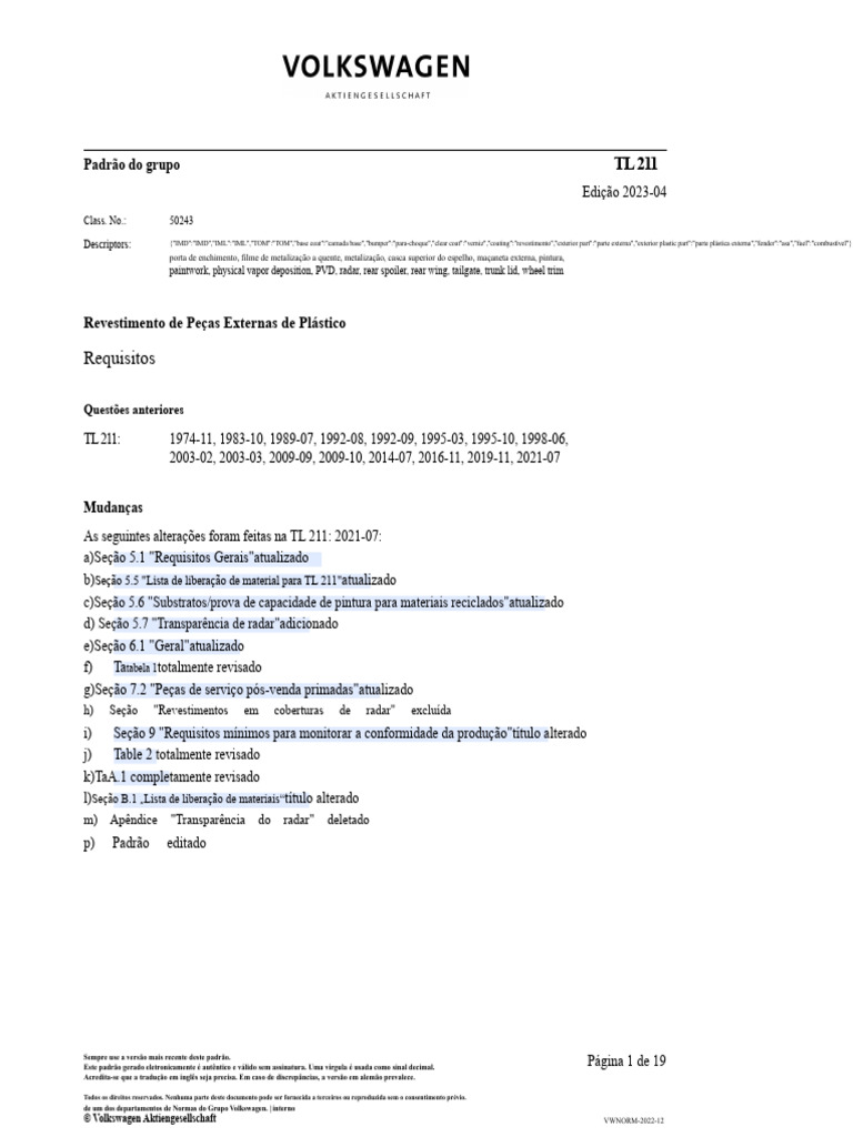 TL 211 PT | PDF | Tinta