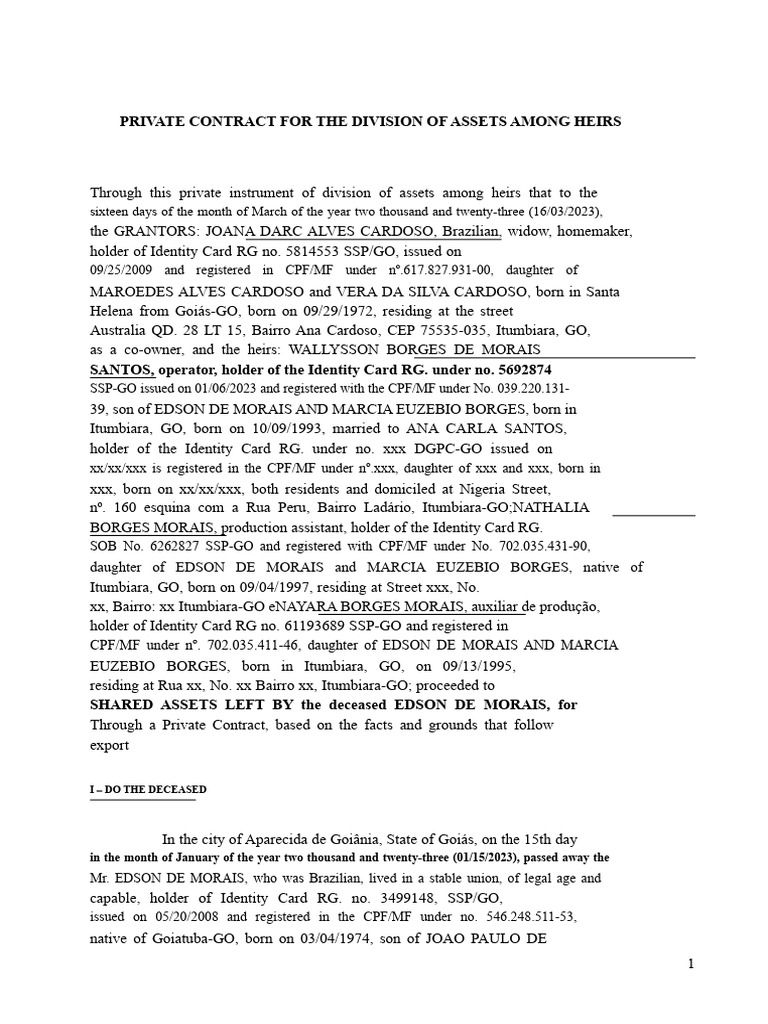 Draft - Sharing Agreement | PDF