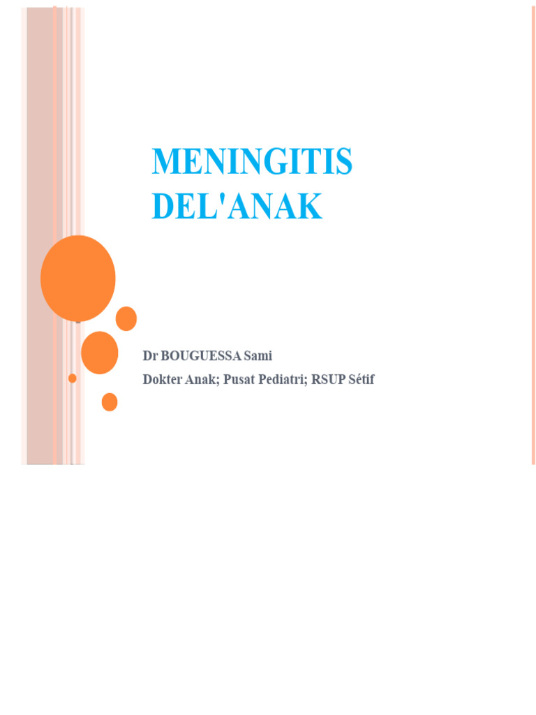 Meningitis Pada Anak | PDF