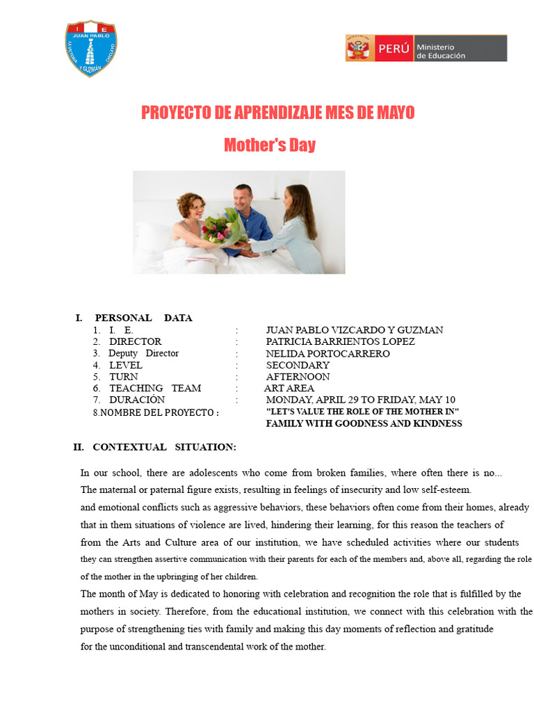 Mother's Day Project | PDF | Adolescence