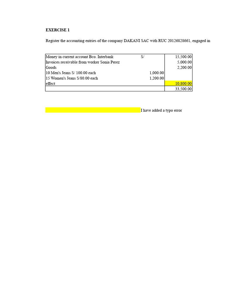 Exercises Related to the General Ledger SOLVED-example | PDF | Invoice ...