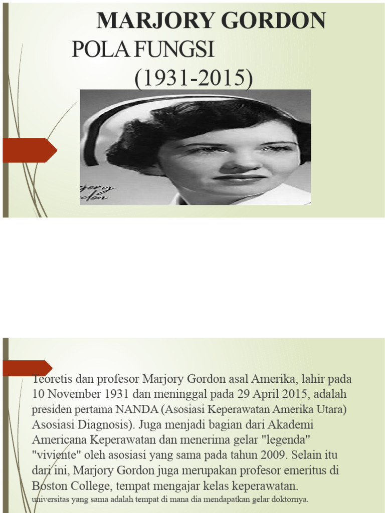 Pola Fungsional Kesehatan Marjory Gordon | PDF