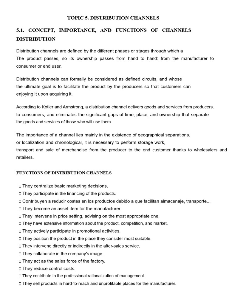 Understanding Distribution Channels | PDF | Logistics | Retail