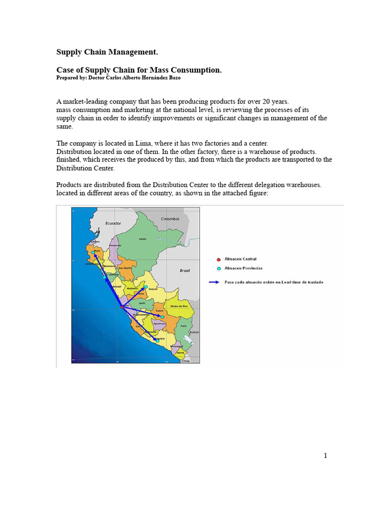 Case 3 Supply Chain Management | PDF | Supply Chain | Warehouse