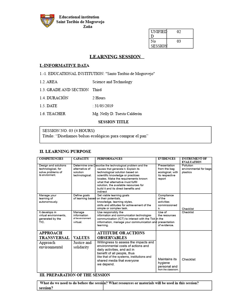 Class Session #03 Design Technological Solutions | PDF | Learning ...