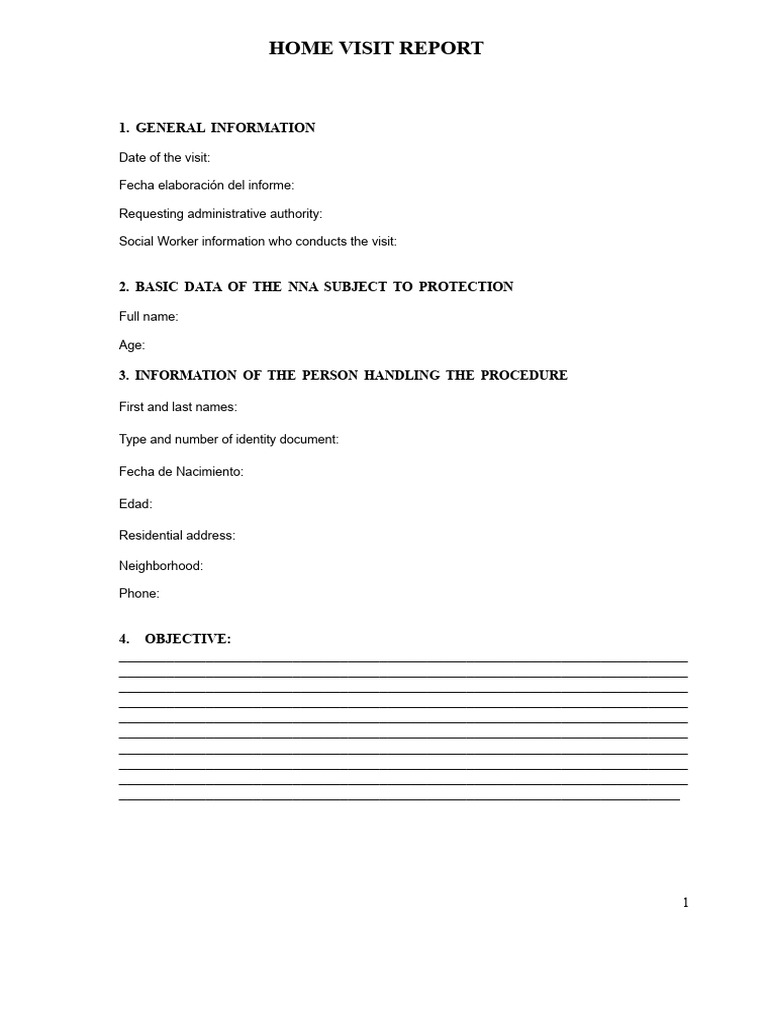 Home Visit Report | PDF | Concept