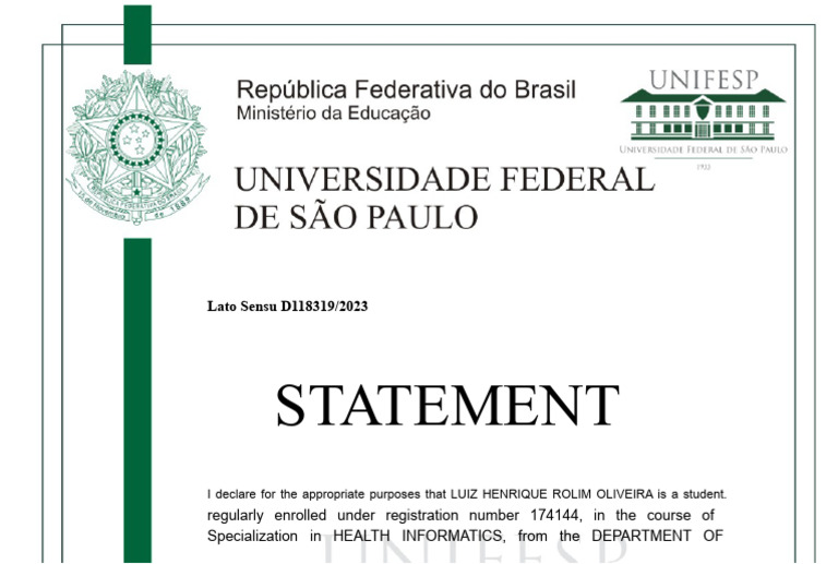 Enrollment Declaration | PDF