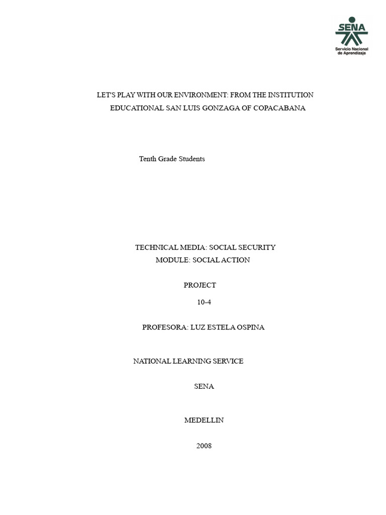 Environmental Project | PDF | Pollution | Water Pollution