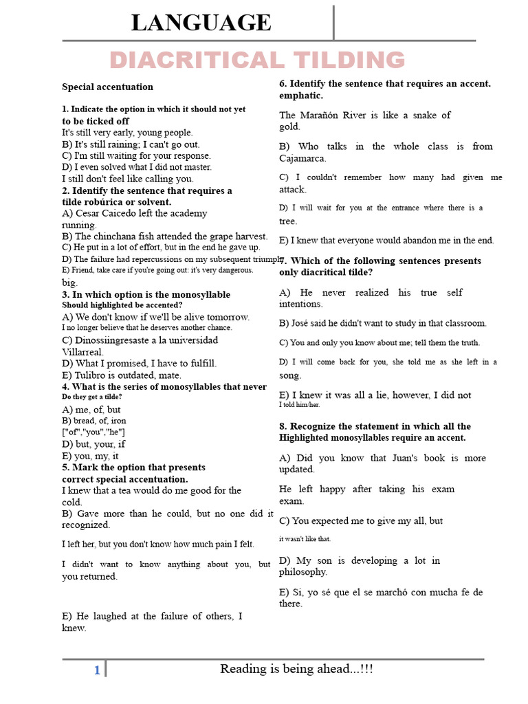 Diacritical Tilde | PDF