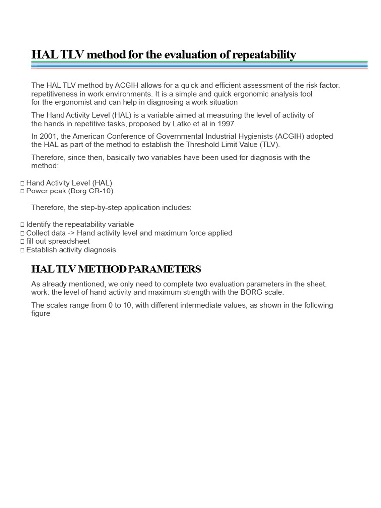 HAL TLV Method For Evaluating Repeatability | PDF