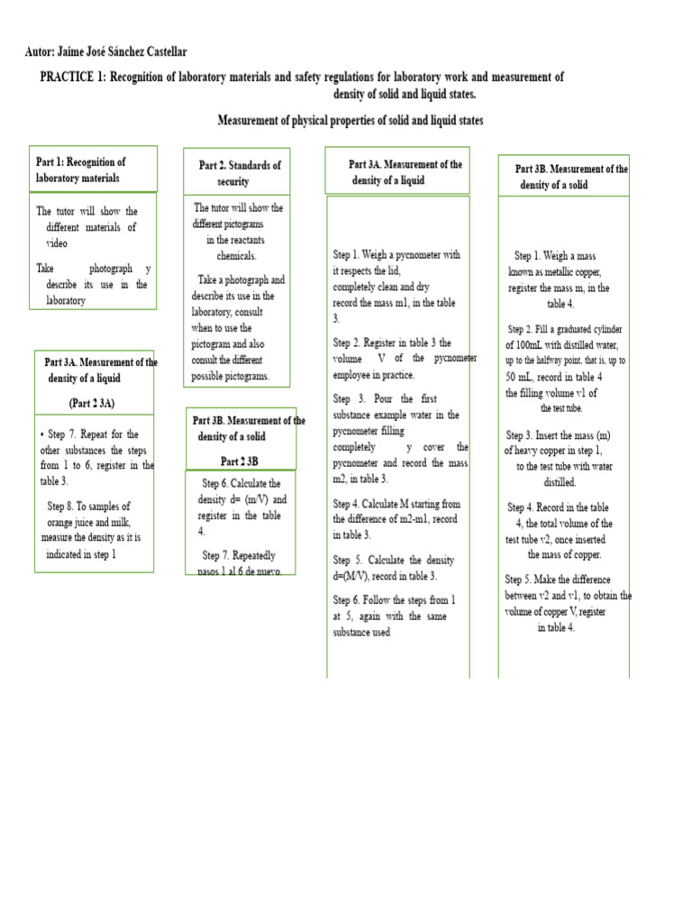 Lab Materials and Density Measurement Guide | PDF | Density | Physical ...
