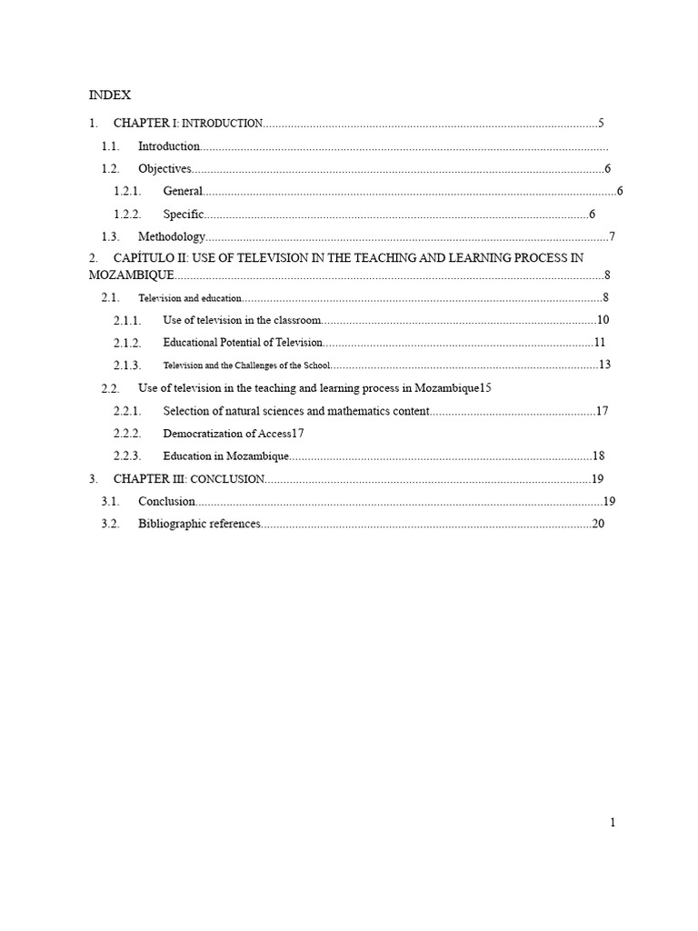 Television's Role in Mozambique Education | PDF | Pedagogy | Teachers