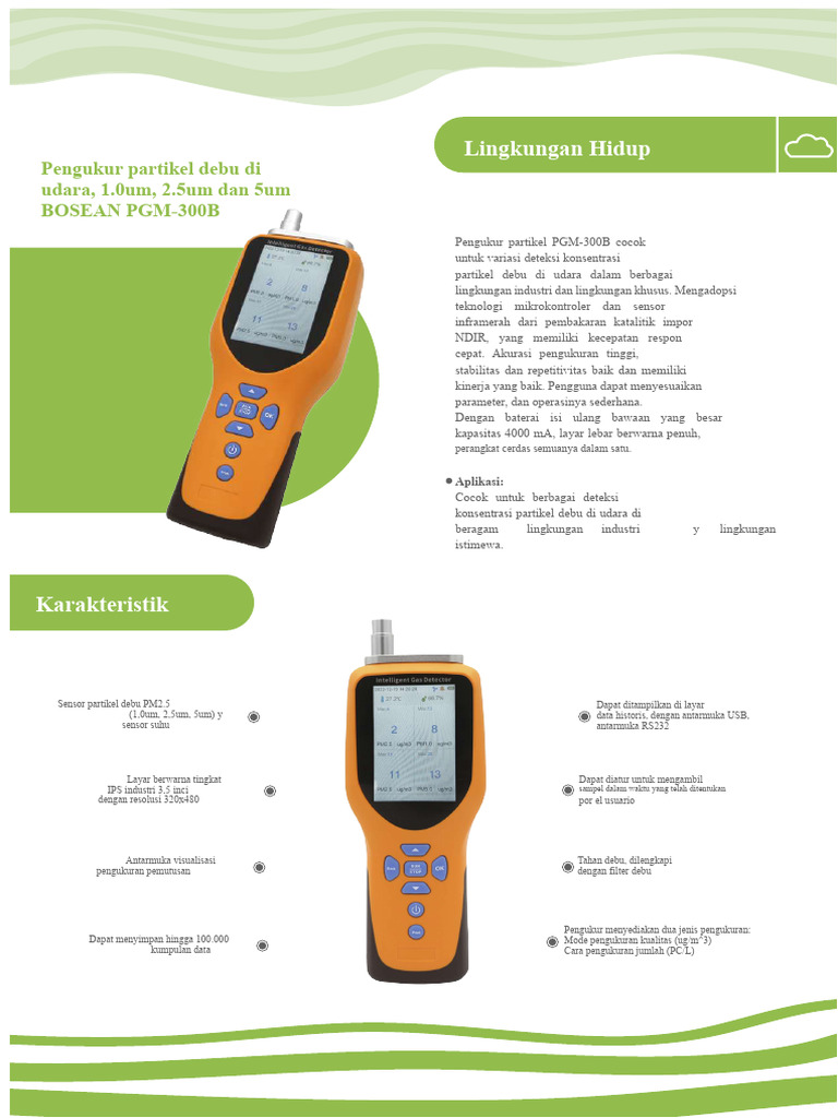 Pengukur Partikel Debu PGM-300B | PDF