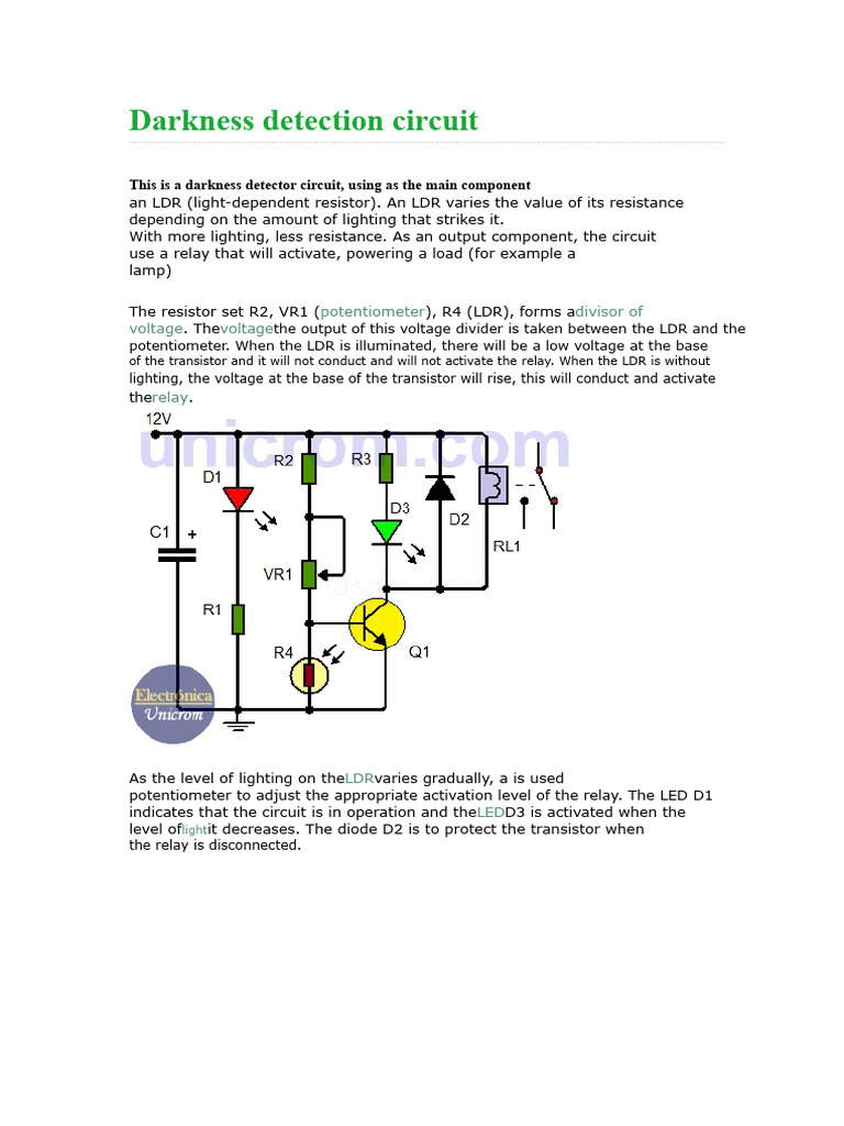 darkness sensor E.C.EO | PDF