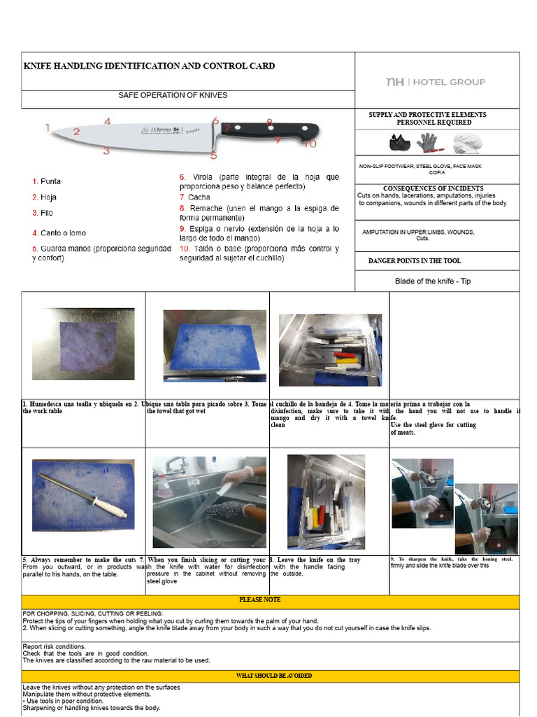 Knife Safety and Handling Guidelines | PDF | Knife | Blade