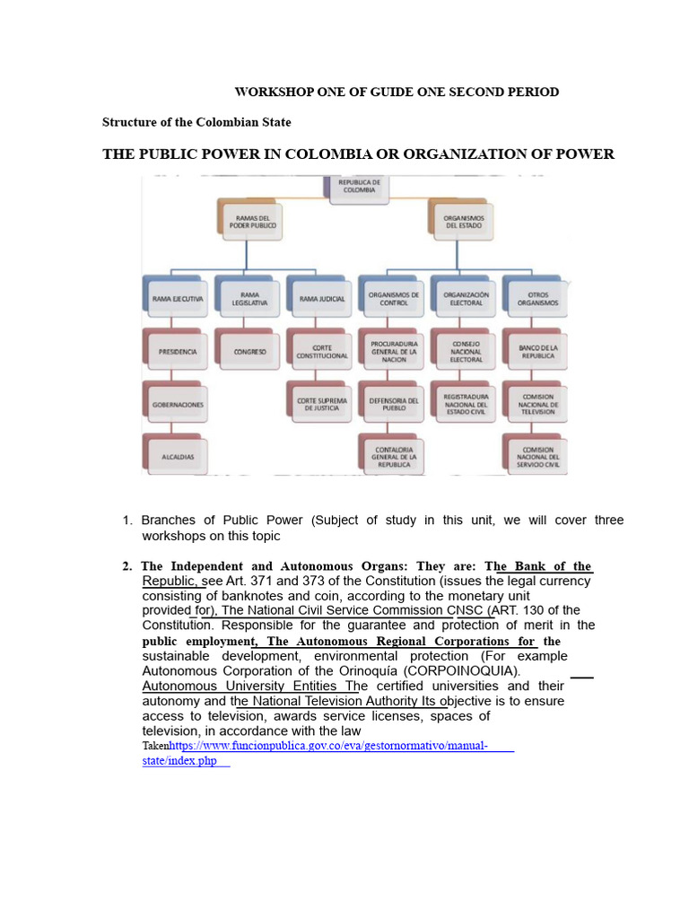 Structure of Public Power in Colombia | PDF | Crime & Violence | Crimes