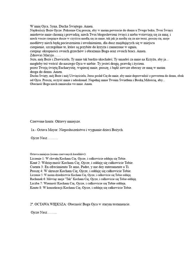 Koronka Do Boga Ojca | PDF