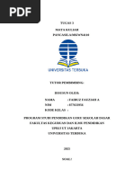 Contoh Cover Tugas Tutorial UT | PDF