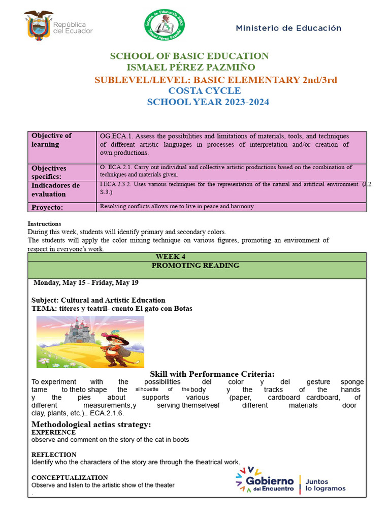 Basic Education Art Curriculum 2023-2024 | PDF | Curriculum | Methodology