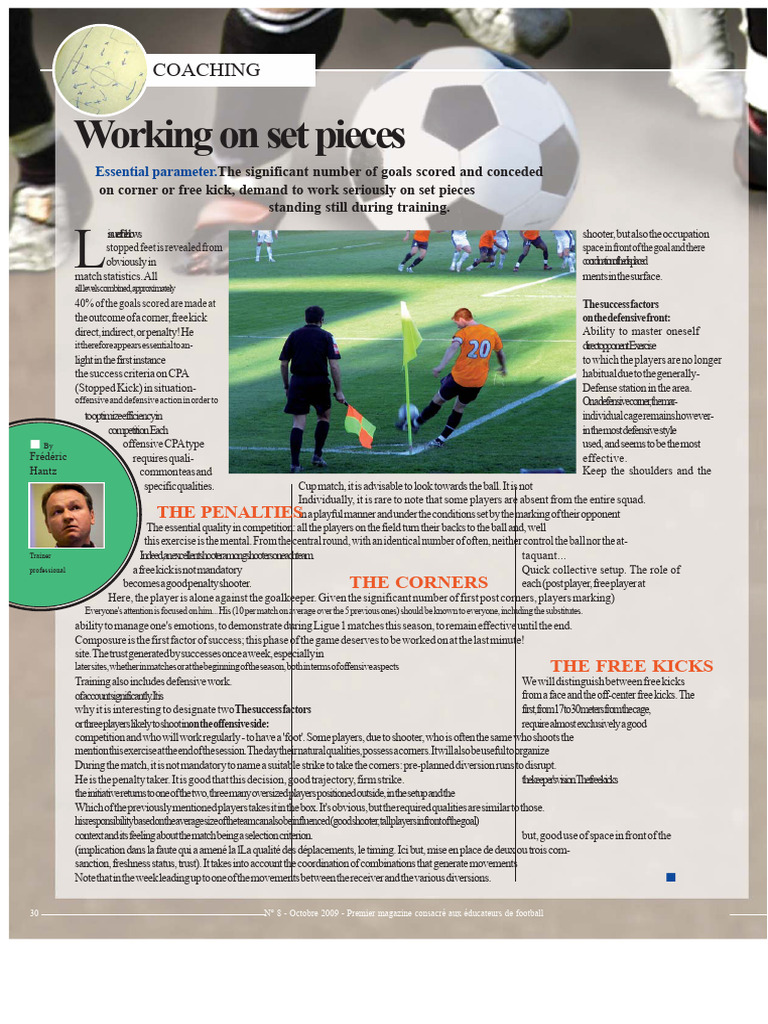 Mastering Set Pieces in Football Coaching | PDF | Team Sports | Sports