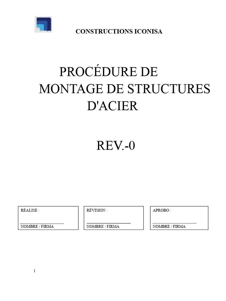Montage de Structures en Acier : Guide Pratique | PDF | Acier | Sécurité