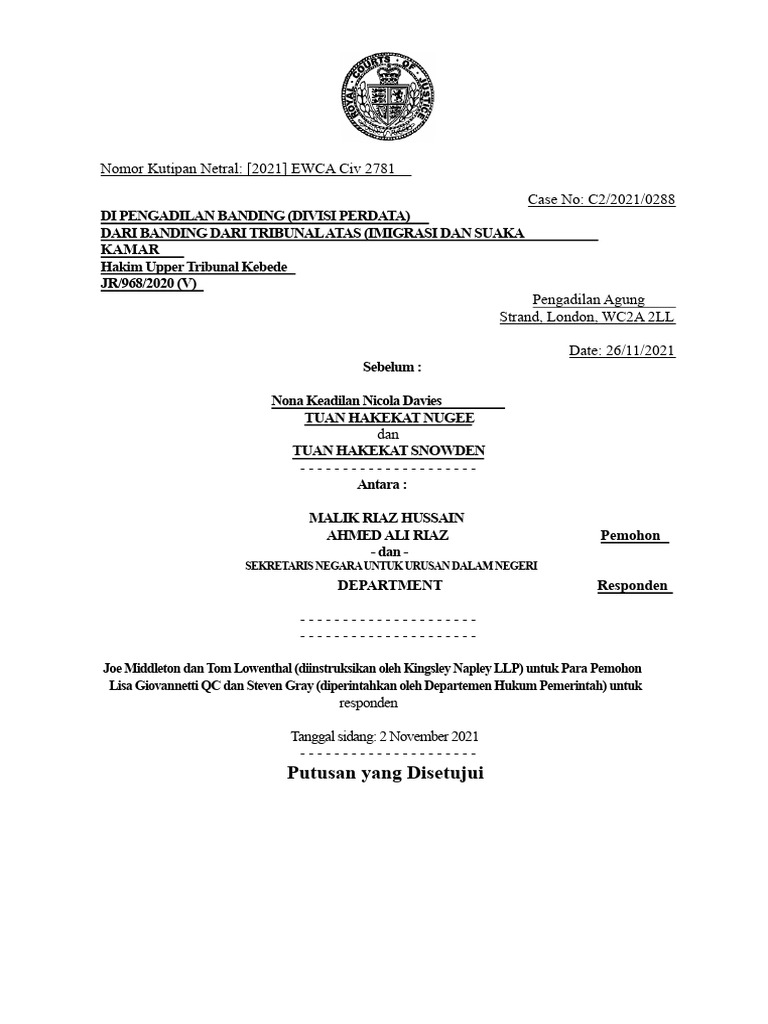 Hussain-dan-Riaz-v-SSHD-putusan-261121 | PDF