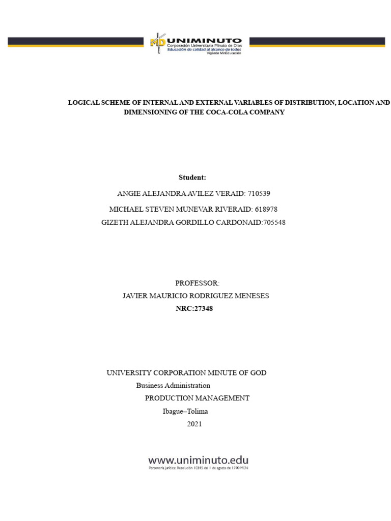 Coca-Cola Distribution and Logistics Analysis | PDF | Coca Cola | Cola