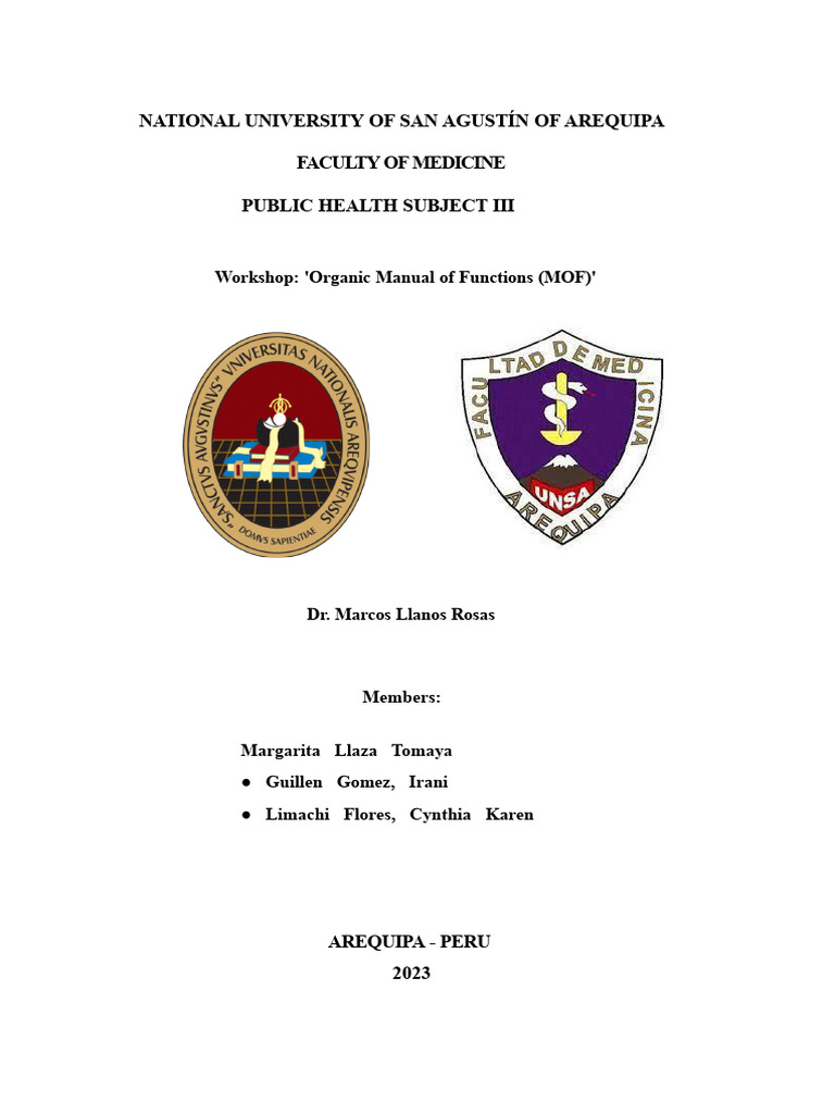 Organic Functions Manual for Medicine Unit | PDF | Nursing | Health Care