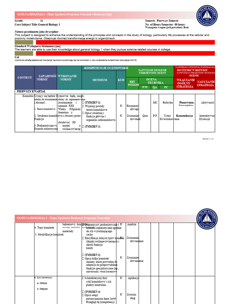 CIDAM (Gen Bio) MELC | PDF