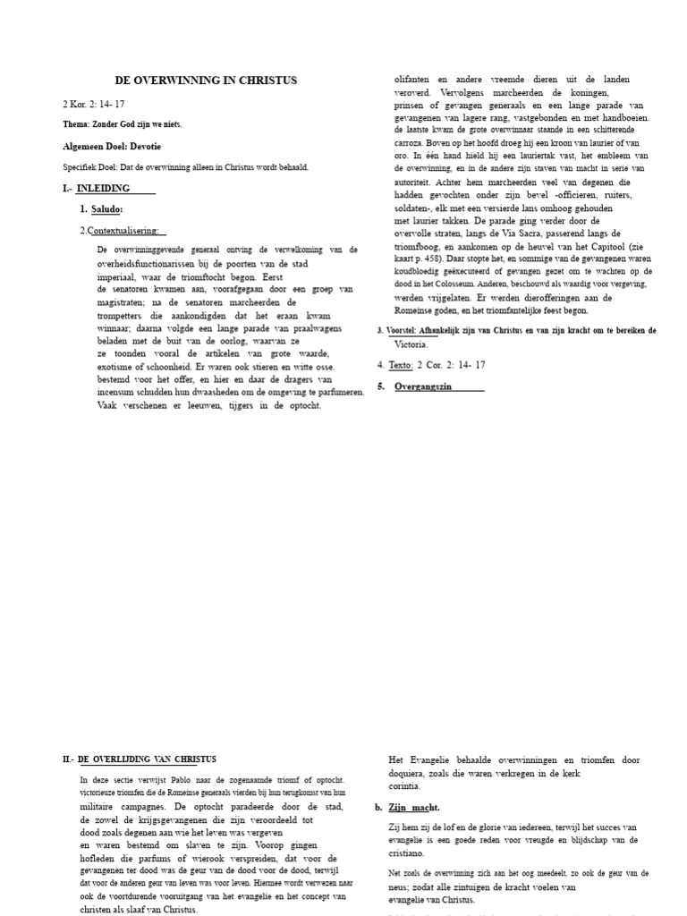 De Overwinning in Christus Is Alles PDF | PDF