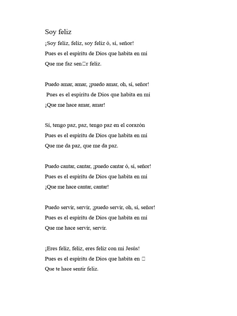 Yo Soy Feliz | PDF
