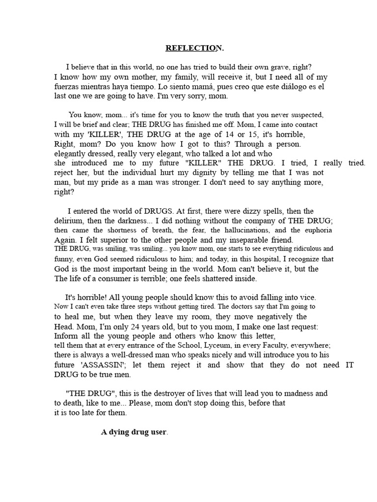 Letter From A Drug Consumer | PDF