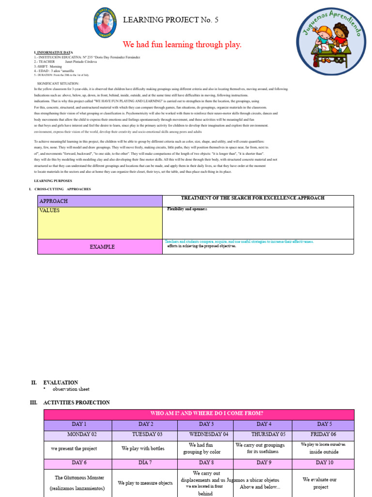 Project No. 5 We Have Fun With Mathematics by Moving Our Bodies | PDF ...