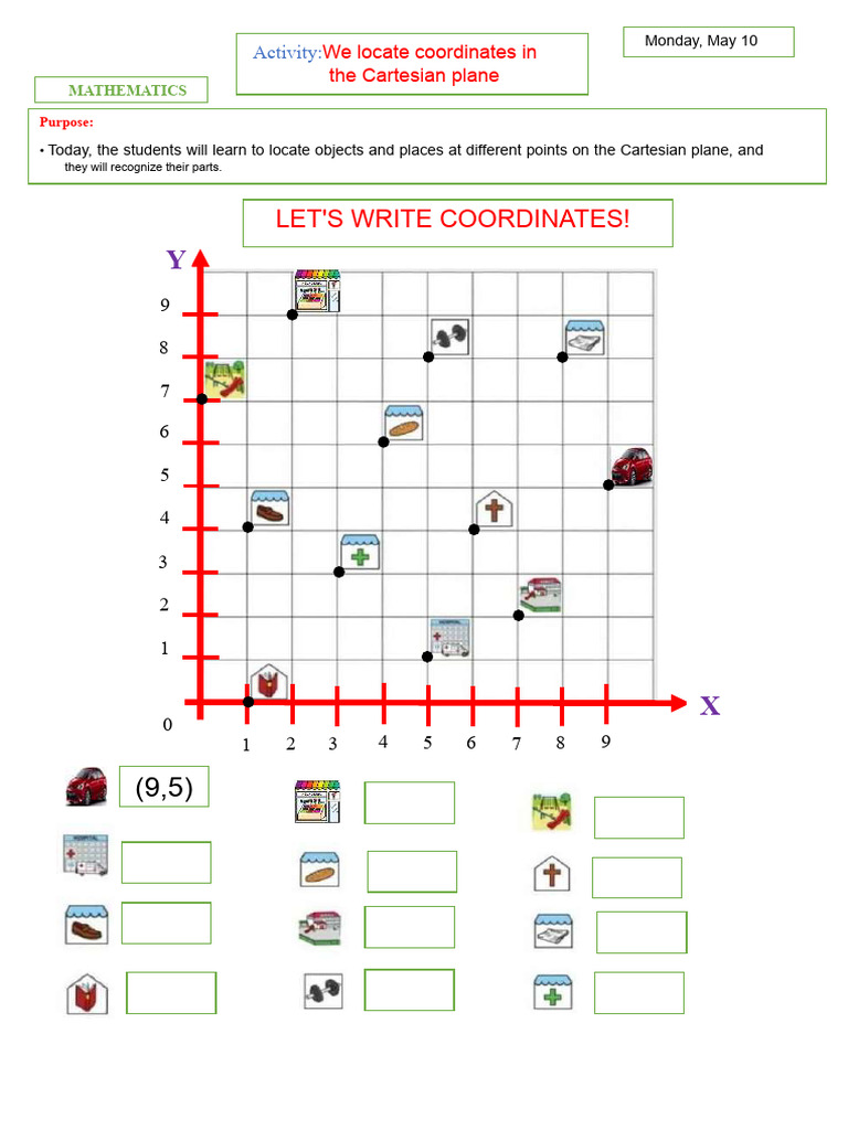 We Locate Ourselves On The Cartesian Plane | PDF | Coordinate System ...