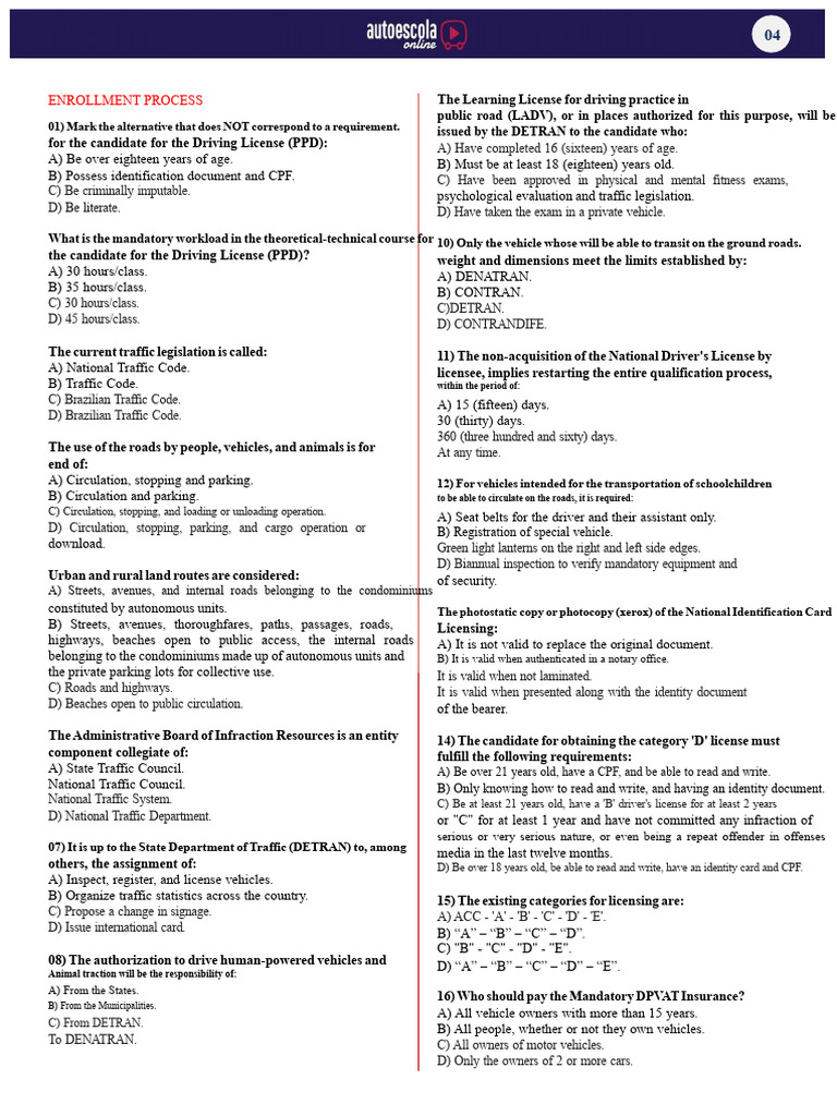 04 - Enabling Process | PDF | Driver's License | Identity Document